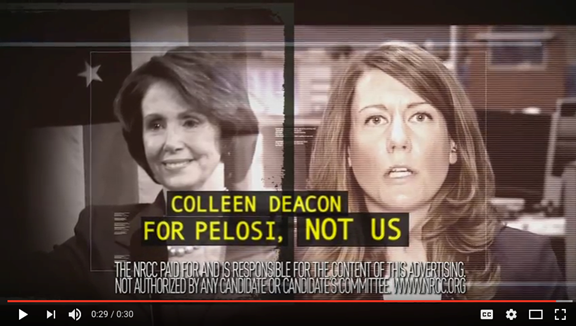 New NRCC TV ad: Colleen Deacon is with Nancy Pelosi, not with Central ...