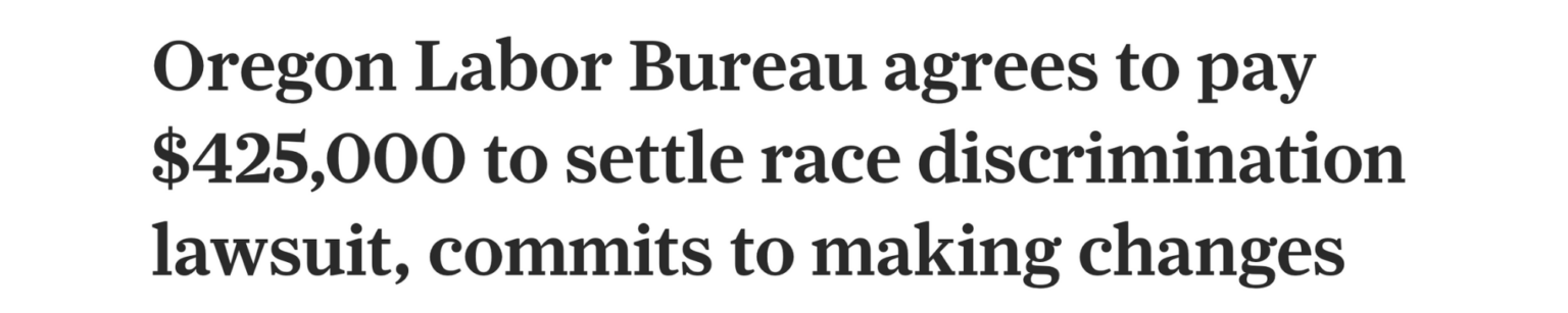 Another race discrimination payout from Val Hoyle's time running BOLI ...