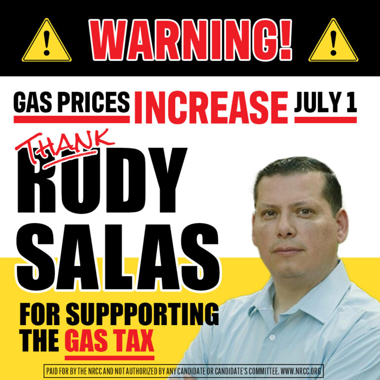 NRCC Billboard, Paid Digital Ad Campaign Holds Adam Gray & Rudy Salas ...