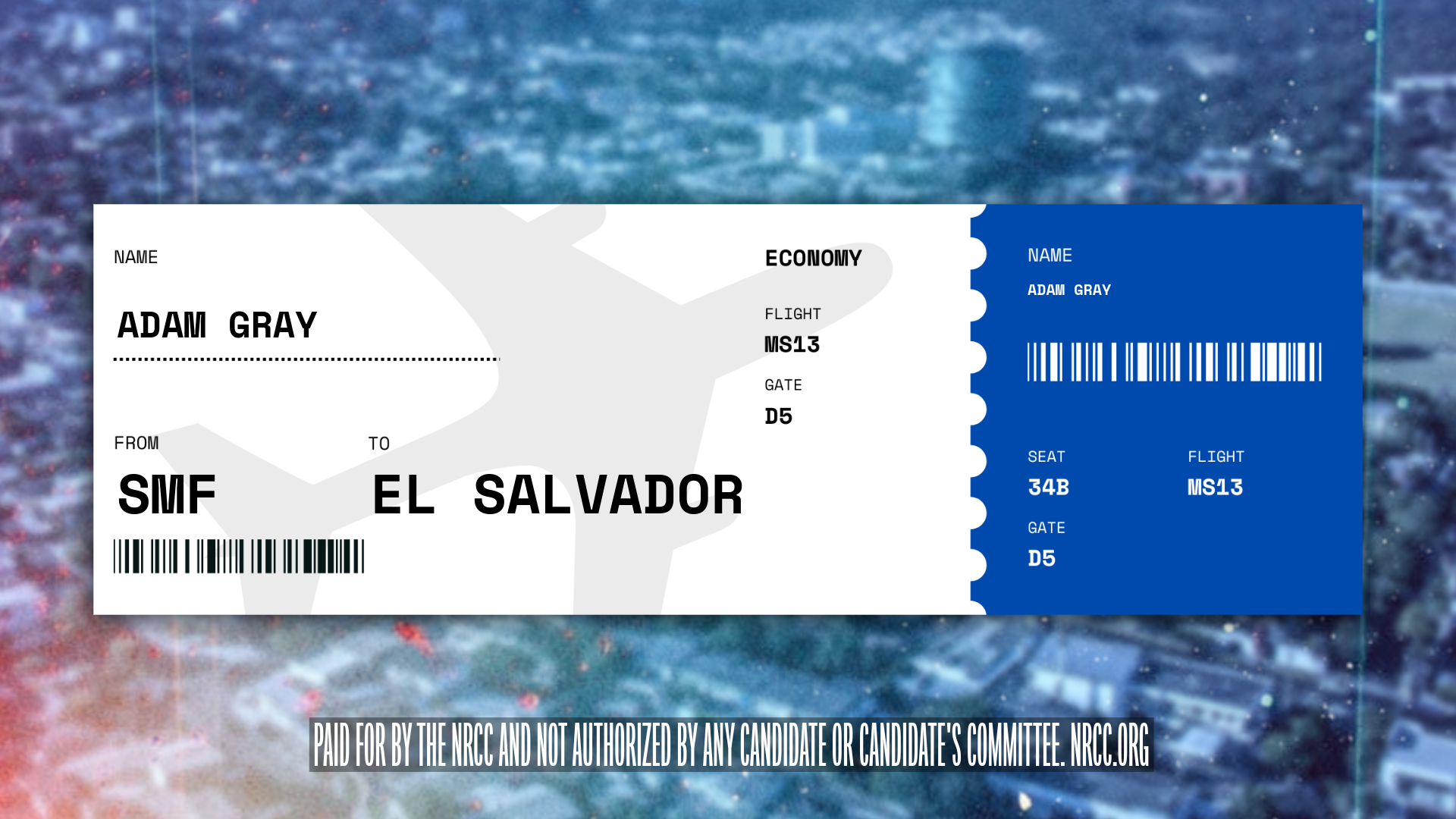 NRCC Launches Paid Digital Ad with El Salvador Plane Tickets for Adam ...