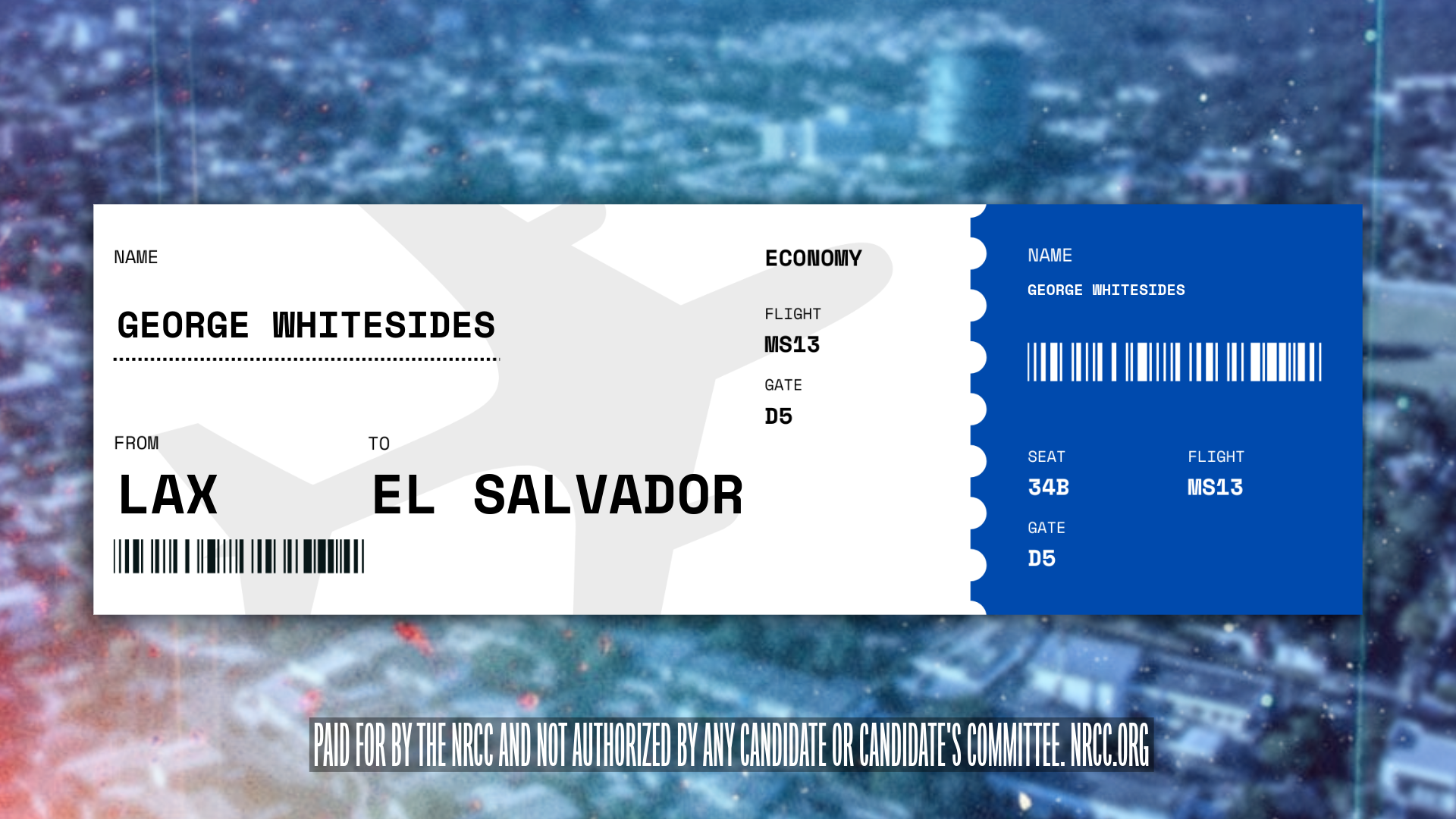NRCC Launches Paid Digital Ad with El Salvador Plane Tickets for George ...