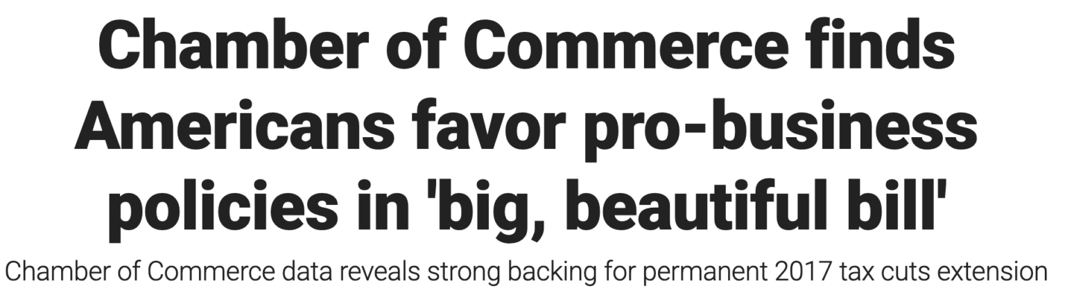 NEW POLL: Voters support the pro-worker, pro-business, pro-growth bill ...