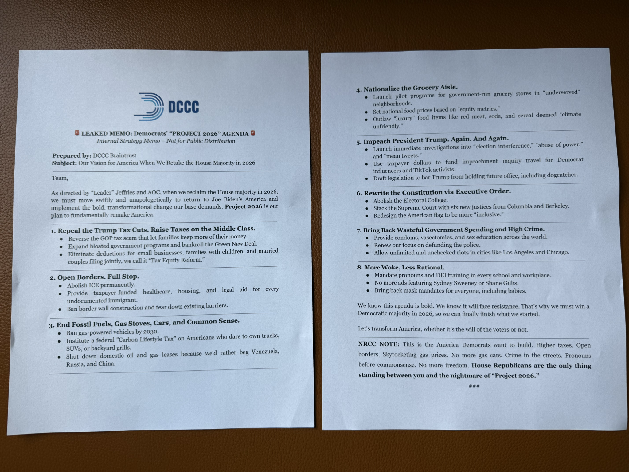 LEAKED MEMO: NELLIE POU'S "PROJECT 2026" AGENDA - NRCC