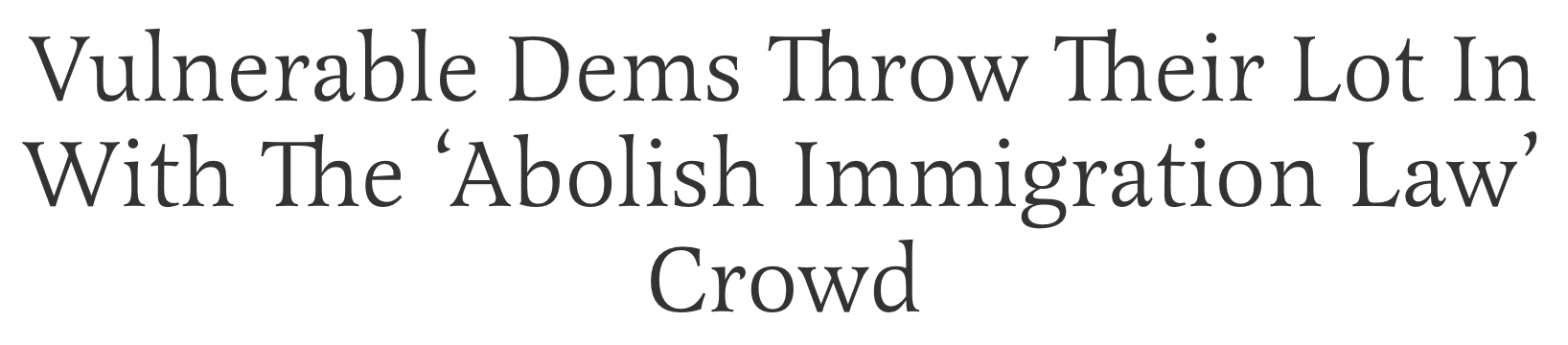 Nellie Pou Caves to the Abolish ICE Crowd - NRCC